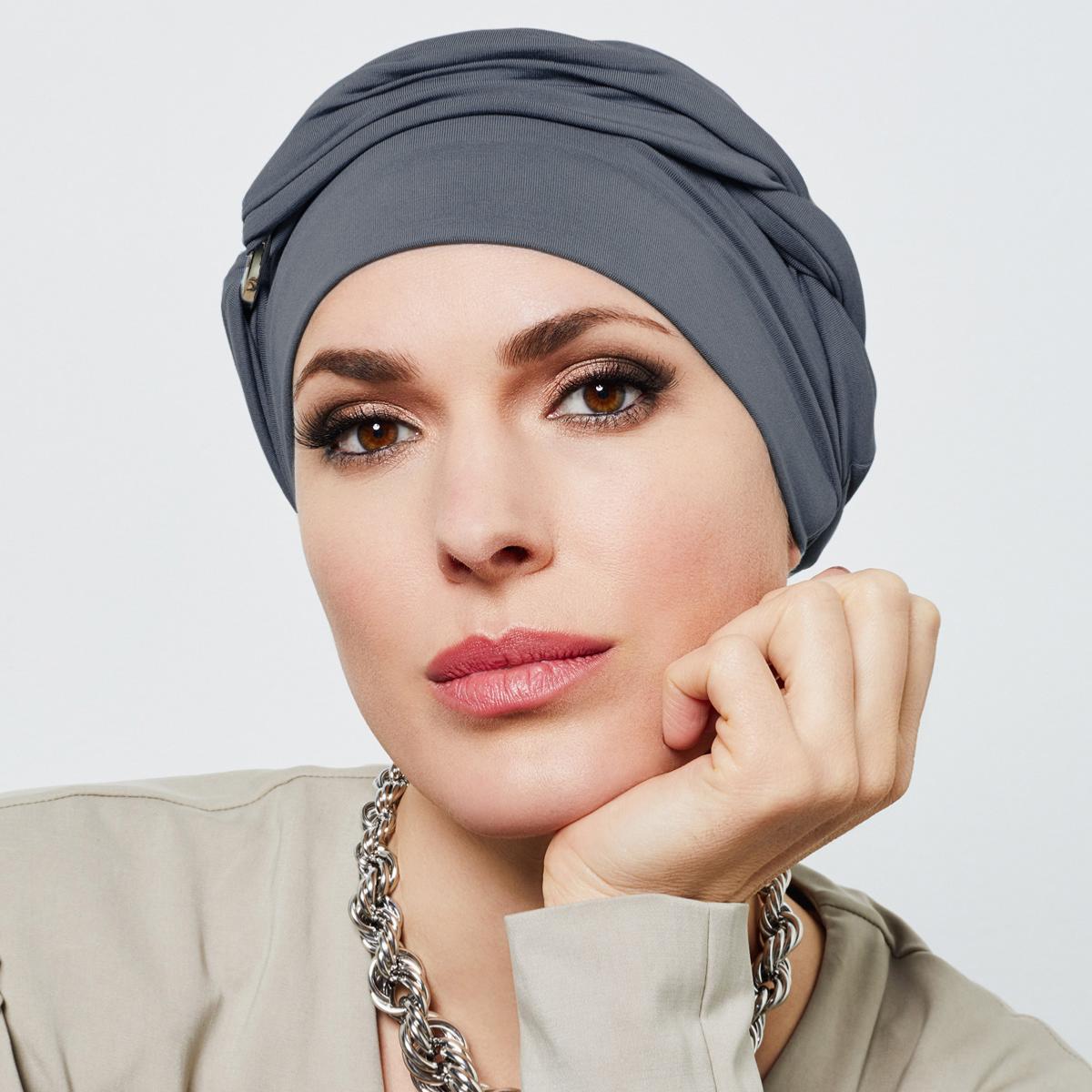 Turban chimio Set amira uni Gisela Mayer - Autrement Belle