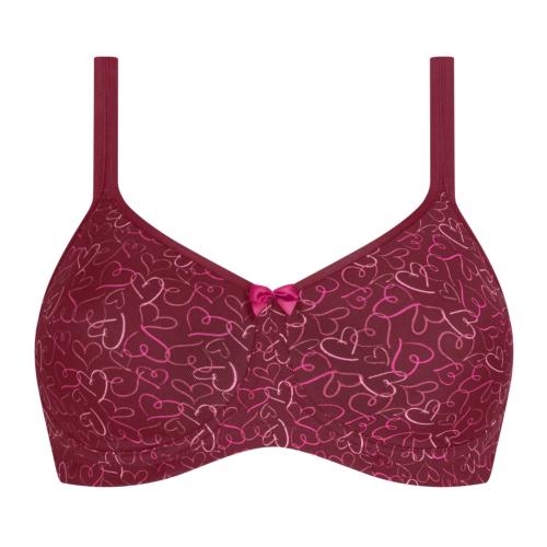 Soutien gorge pour prothèse paddé Mara bordeaux Amoena - Autrement Belle