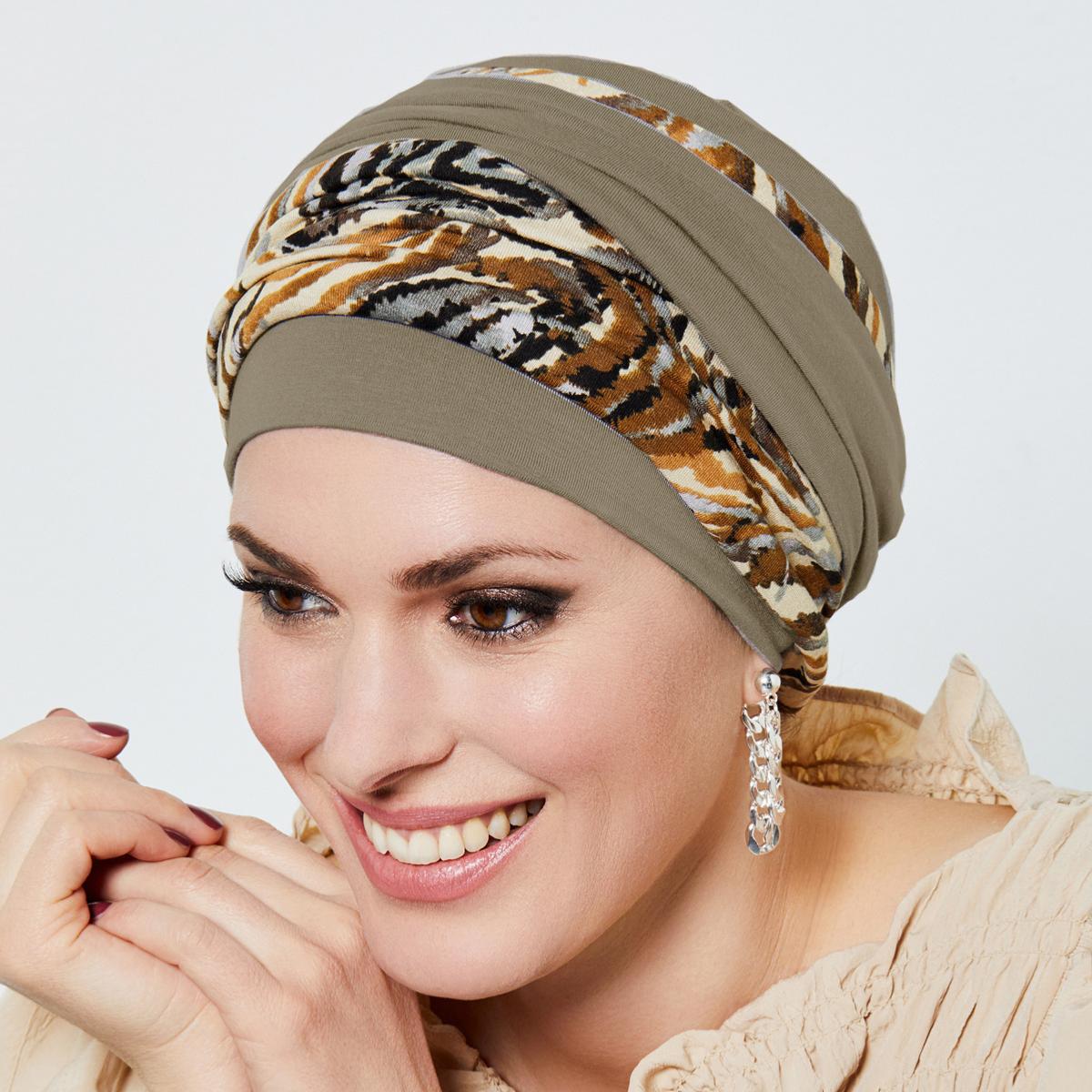Turban chimio Set Molly multicolore Gisela Mayer - Autrement Belle